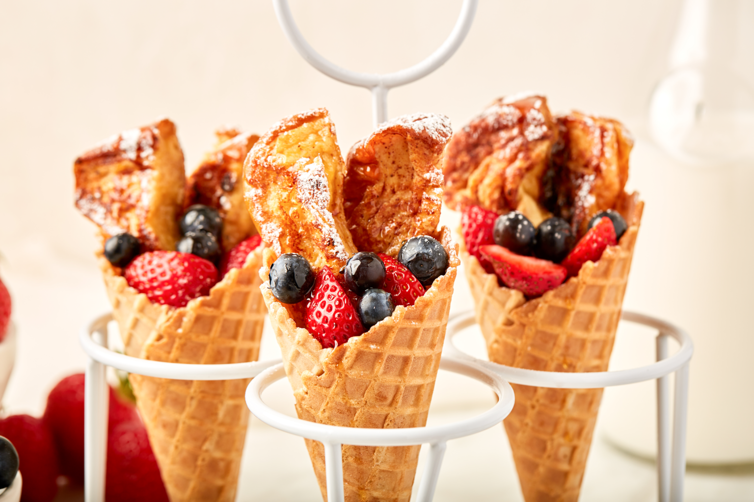 Breakfast Waffle Cones | Fun Breakfast Recipes | Quick & Easy